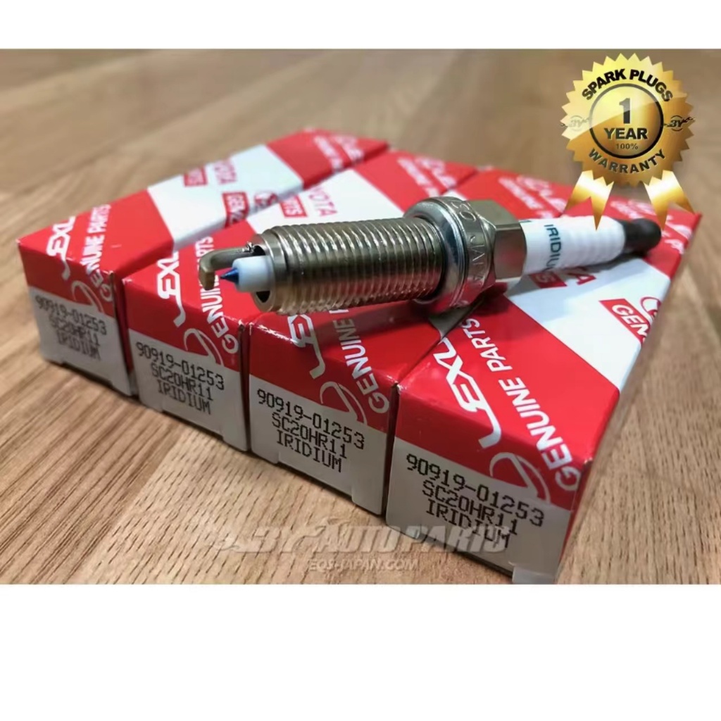 4 ชิ้น 90919-01253 SC20HR-11 Toyota อิริเดียมหัวเทียน altis1.8 (10 ...