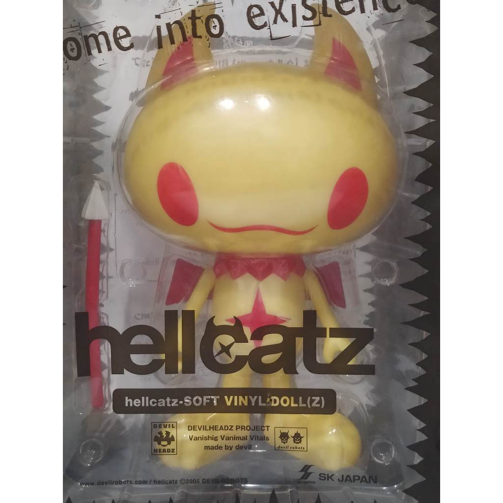 ของแท้ จากญี่ปุ่น ฟิกเกอร์ ตัวใหญ่ Hellcatz Soft Vinyl Big Figure Small Doll Devil Headz Project ...