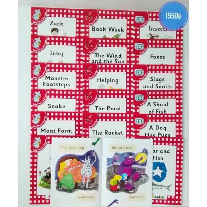 ของแท้ลิขสิทธิ์ Jolly Phonics Readers, Complete Set Red Level (pack of ...