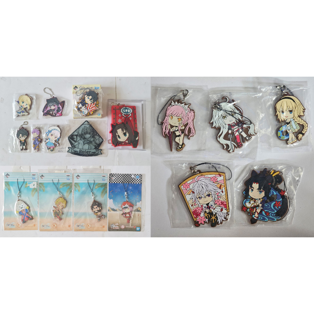 Fate stay night grand order Rubber Strap,Keychain,Japan Anime ETC x 17 ...