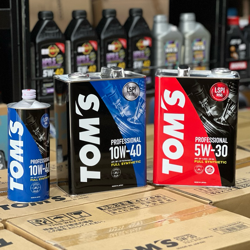 [ใหม่ล่าสุด] TOM’S Racing Motor Oil Professional Made in Japan | Shopee ...