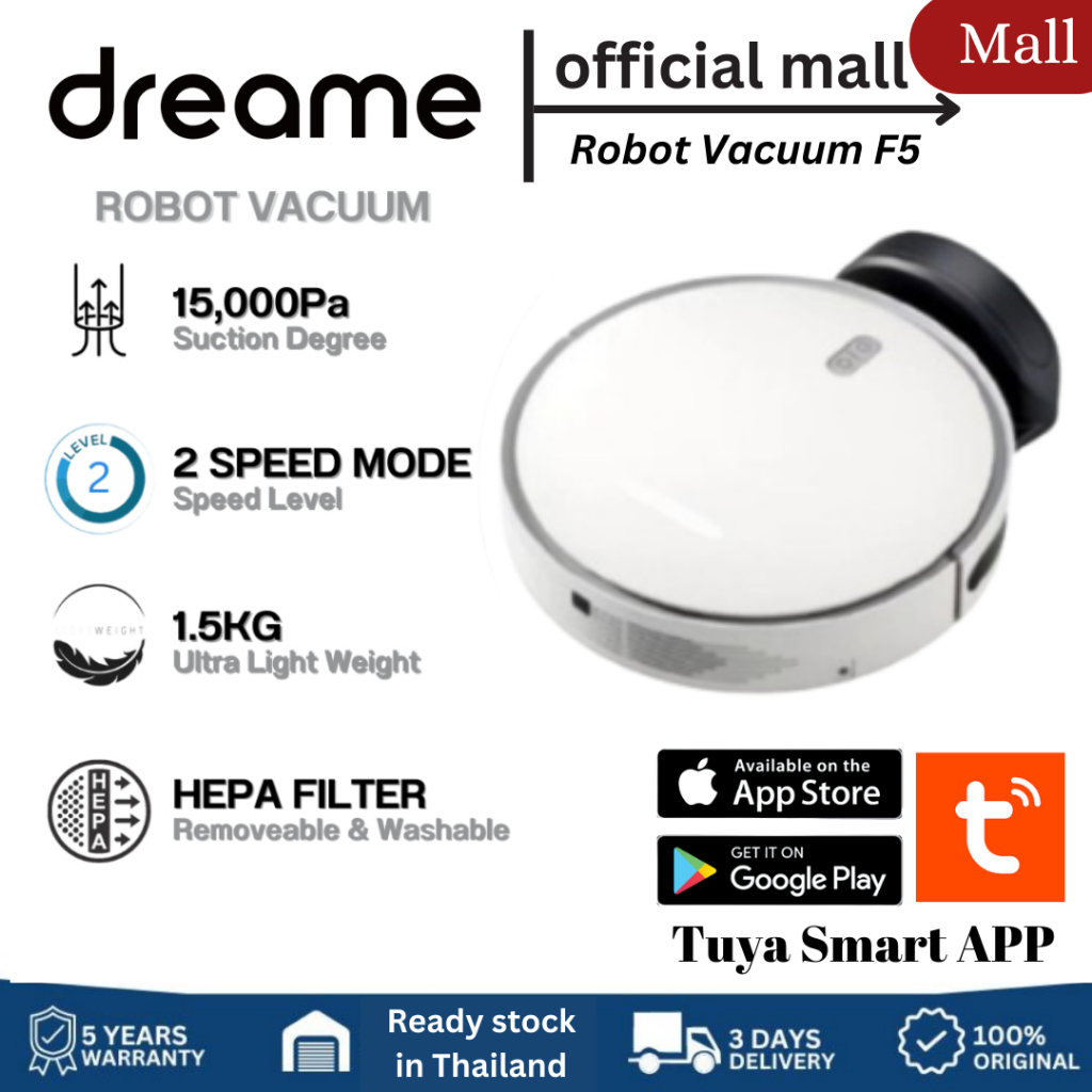 Robot Vacuum F5 เพื่อการทำความสะอาดที่มีประสิทธิภาพในครั้งเดียว การวาง ...