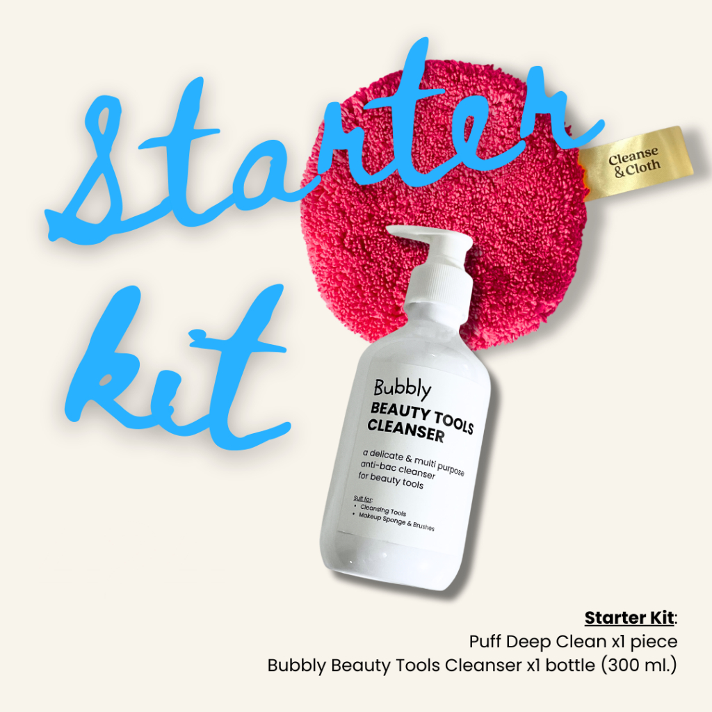Starter Kit: Puff Deep Clean + Bubbly Beauty Tools Cleanser | Shopee ...