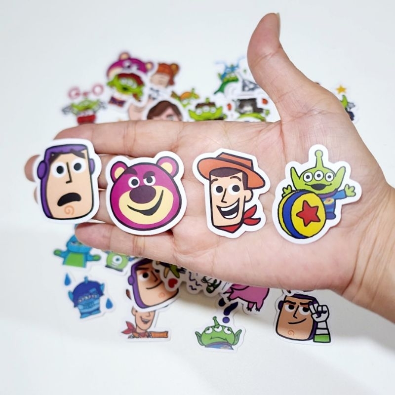 สติ๊กเกอร์ Toy Story (หัวกลมๆ) ทอย สตอรี่ ชิ้นเล็กๆ ติดเคสมือถือ (60 ...