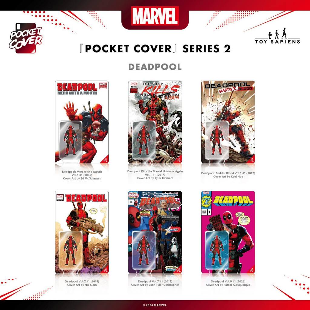 Pocket Cover ฟิกเกอร์ ของสะสม Marvel Comics – Deadpool D: Regular 1 ...