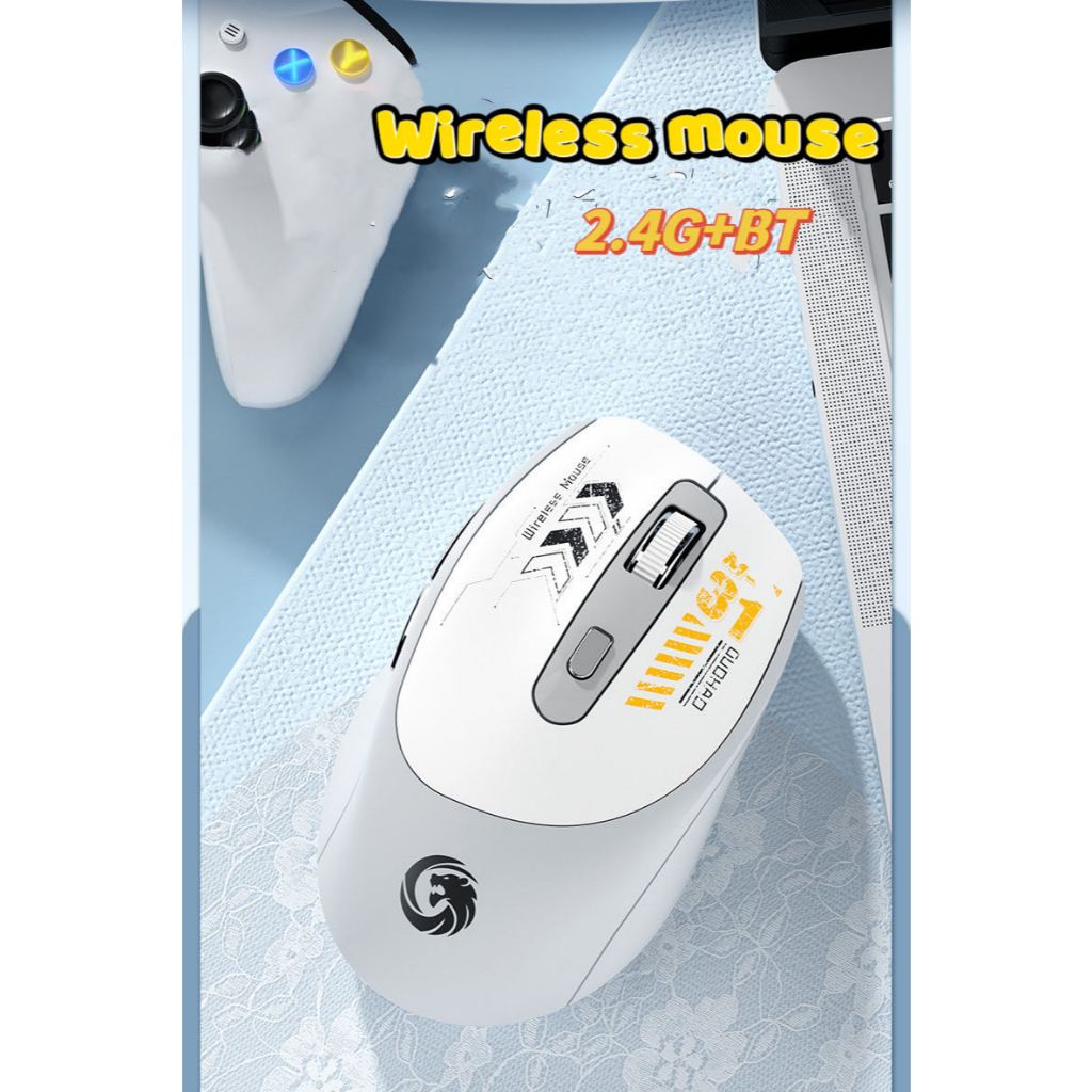 Wireless Mouse เมาส์ไร้สาย แบบชาร์จแบต เมาส์ไร้เสียง | Shopee Thailand