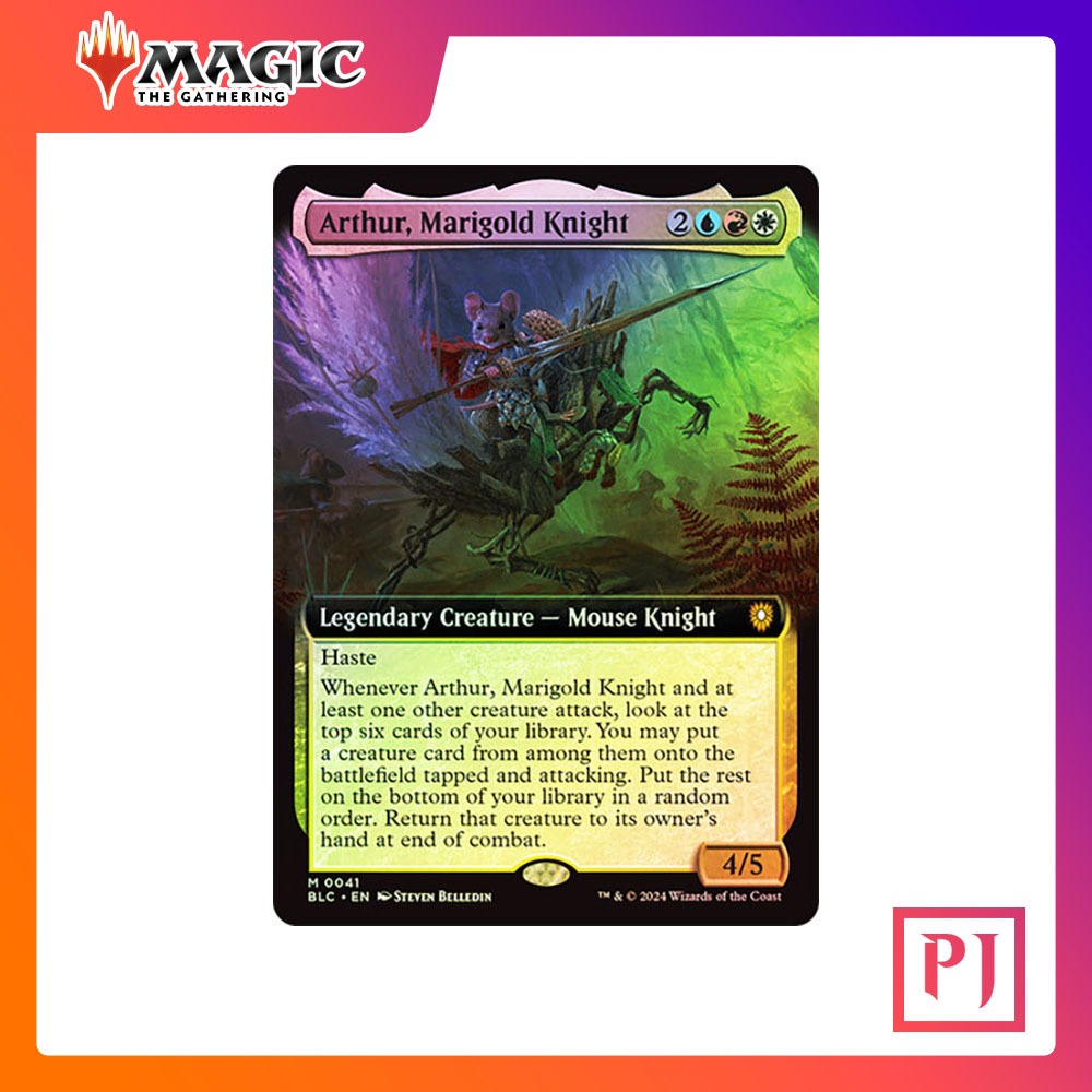 [MTG] Arthur, Marigold Knight (Extended Art) [BLC] [MULTI] [MYTHIC ...