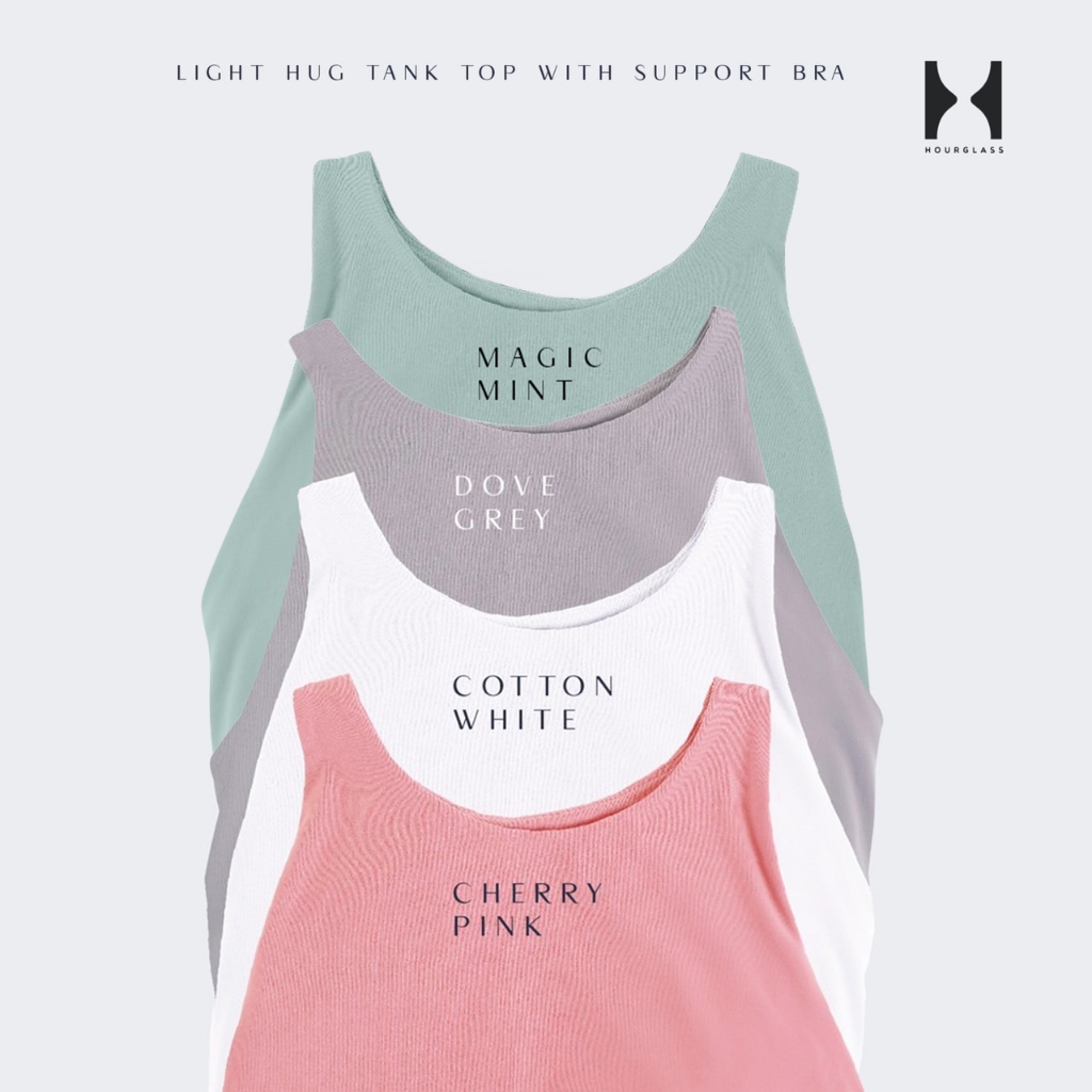 HOURGLASS "LIGHT HUG" TANK TOP WITH SUPPORT BRA เสื้อกล้ามเสริมซัพพอร์ท ...