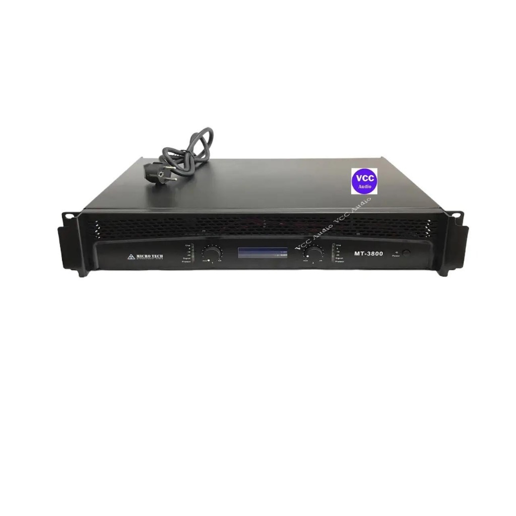 MICRO TECH MT-3800พาเวอร์แอมป์ 2 แชนแนล กำลังขับ 350 วัตต์ แชนแนล ที่ 8 โอห์ม และ 550 วัตต์ ...