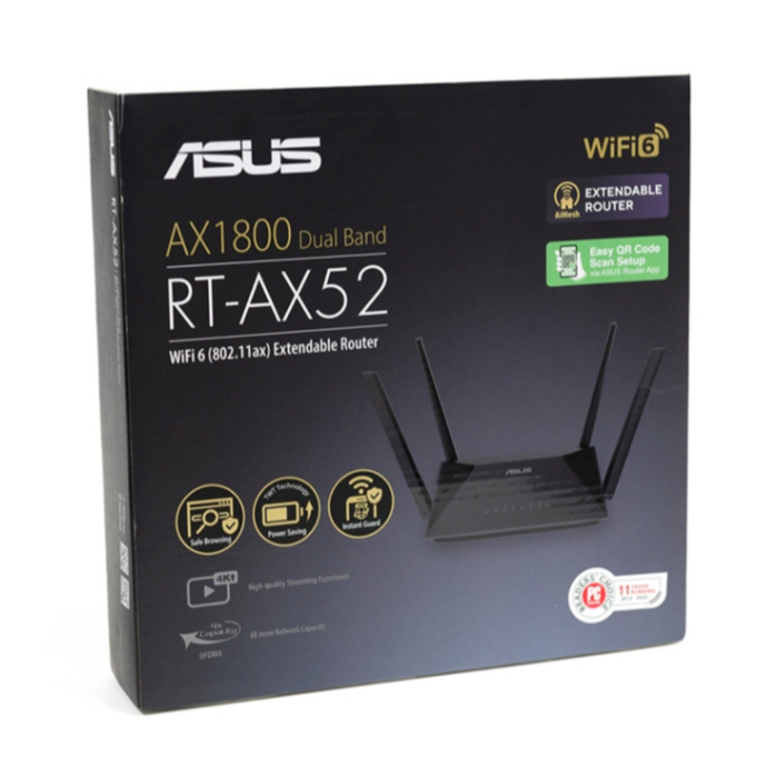 ASUS (RT-AX52) Wireless AX1800 Dual band Gigabit Wi-Fi 6 Router | Shopee Thailand