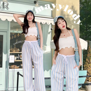 ️mayylody ️ Cheesy Pants กางเกงขายาวขอบชีส เอวสูง เอวได้ถึง- 36 นิ้ว ...
