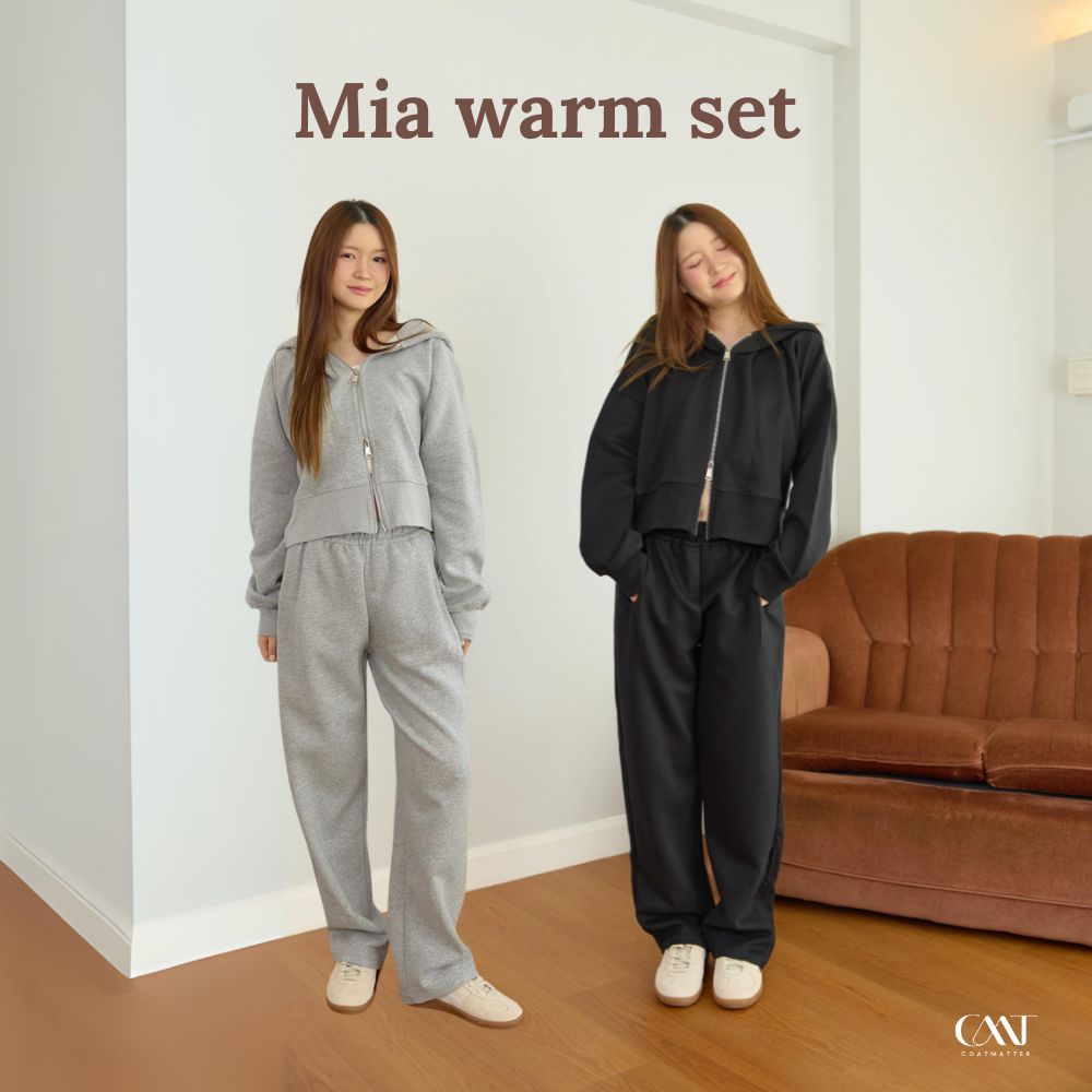 Coatmatter - Mia warm set ชุดเซ็ตวอล์ม ชุดเซ็ตใส่ขึ้นเครื่อง | Shopee ...