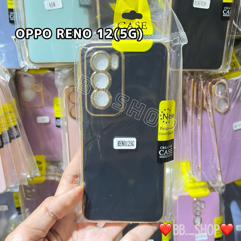 เคสTPUสีพาสเทล รุ่น OPPO RENO 12(5G)/RENO 12PRO/RENO 12F(5G) เคสสีพาส ...