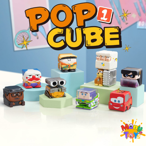 [พร้อมส่งในไทย] กล่องสุ่ม Popmart Disney/Pixar POP CUBE Series Figure ...