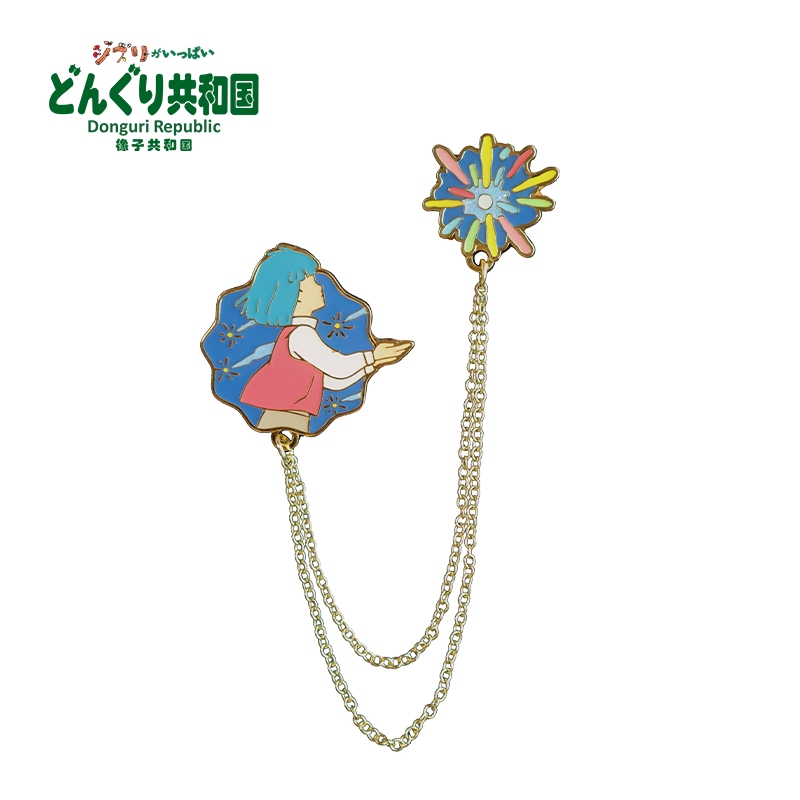 [ Studio Ghibli ]☑️เข็มกลัด Howl's Moving Castle สินค้าแท้ ️จาก Donguri ...