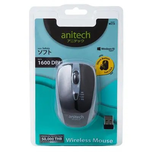 ANITECH เมาส์ไร้สาย รุ่น W214 สีเทา | Shopee Thailand