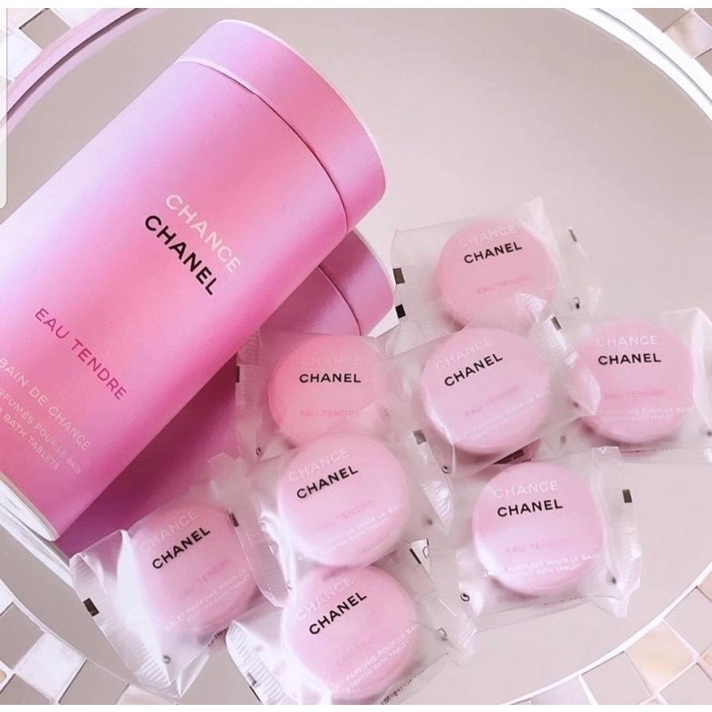พร้อมส่ง Chanel Chance Eau Tendre Scented Bath Tablets สบู่แช่น้ำ ...