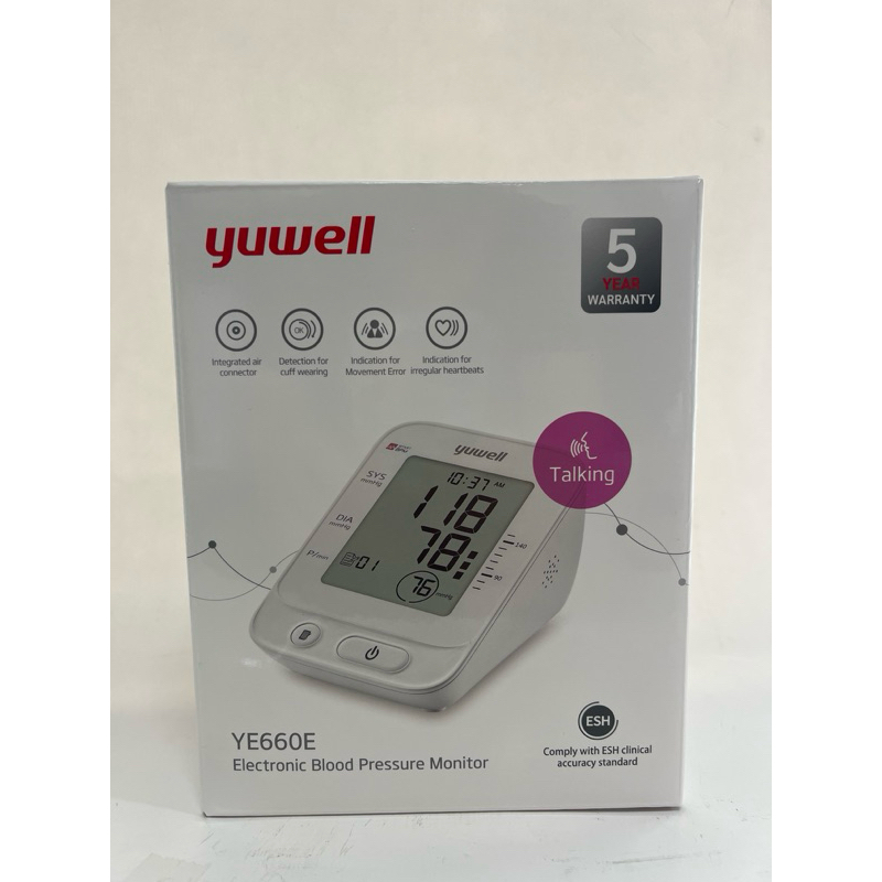 เครื่องวัดความดัน yuwell YE660E พูดได้ เครื่องศูนย์ ประกัน5ปี | Shopee ...