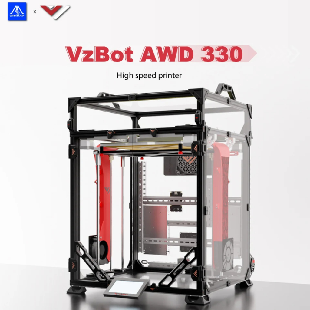 [ ผ่อนชำระ ] เครื่องพิมพ์ 3D FDM VzBoT AWD VZ330 Mellow Kit | Shopee ...