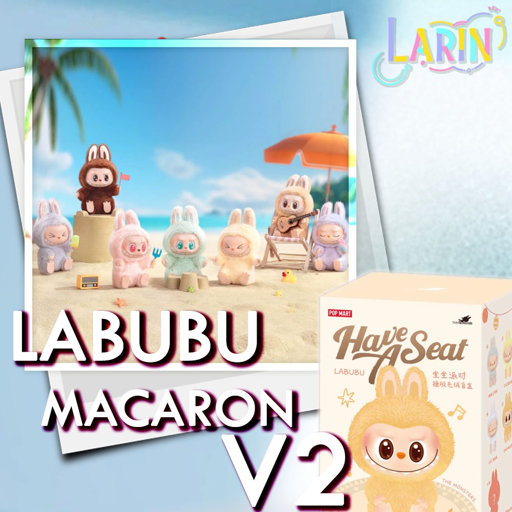 🔥โค้ดแฟชันลด30%🔥[พร้อมส่ง!] ของแท้💯 LABUBU Macaron V2 & V1 กล่องสุ่ม ...
