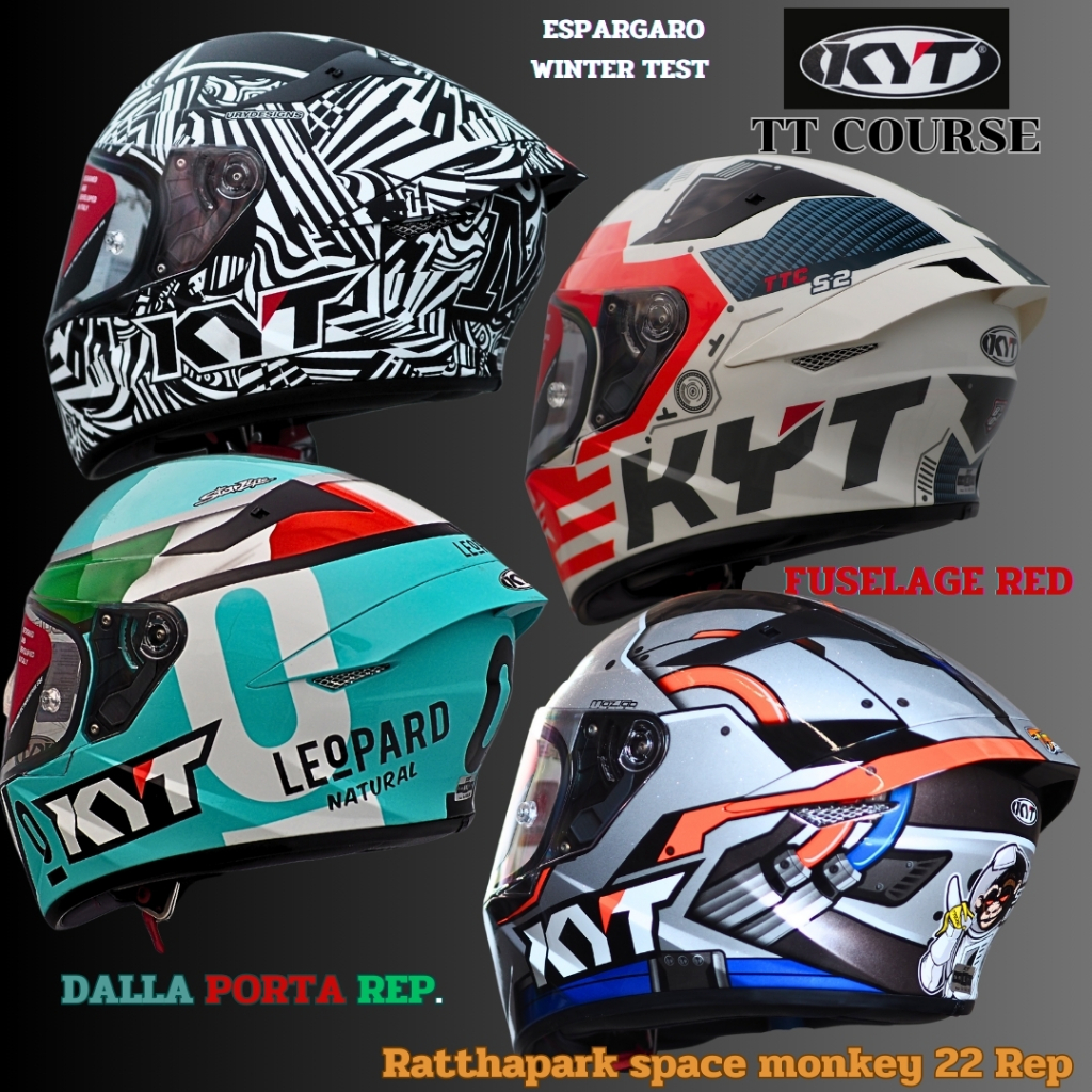 หมวกกันน็อค KYT TT Course 2024 และ KYT TT-Revo ใหม่ล่าสุด 2025 ชิลด์ ...