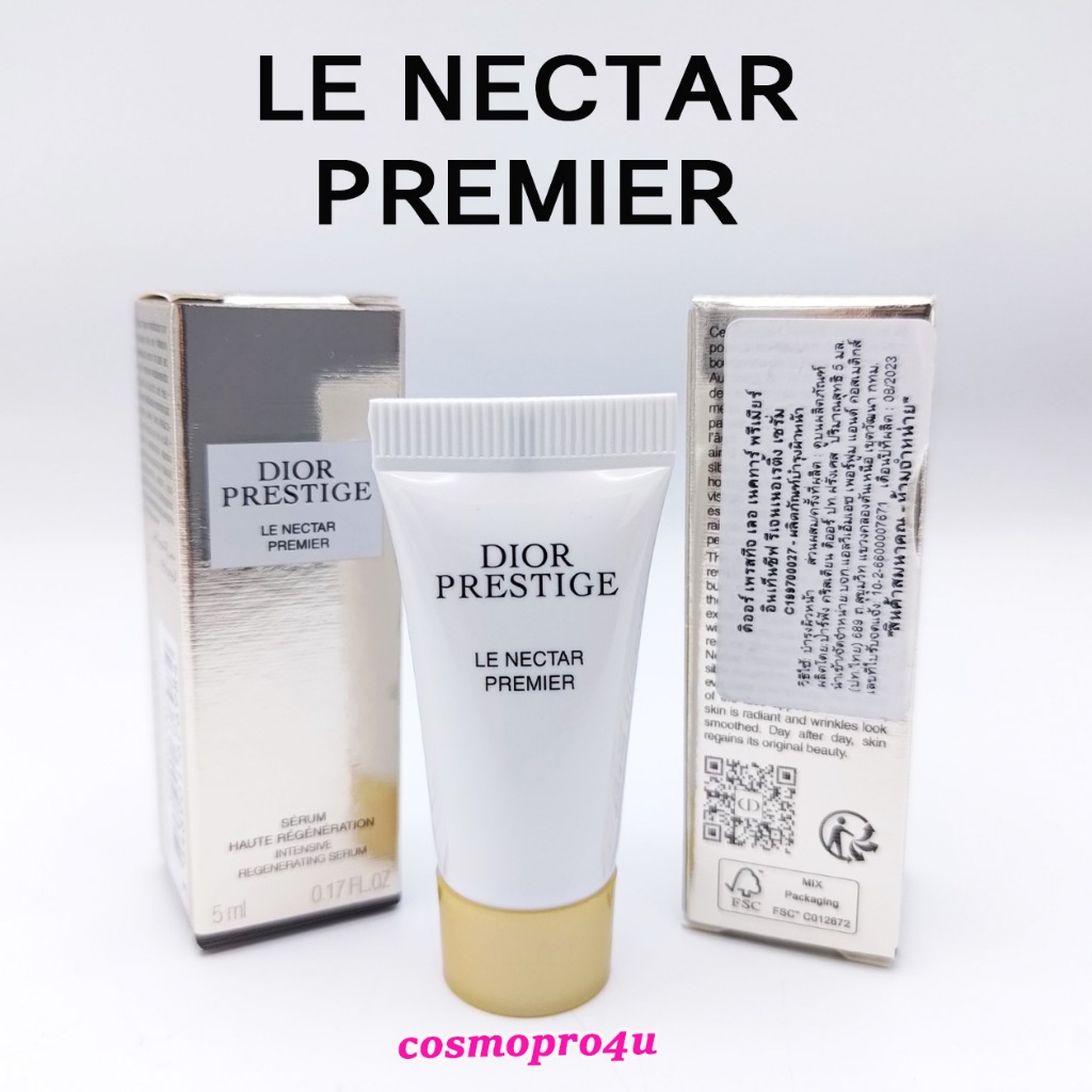 เซรั่มบำรุงผิว DIOR PRESTIGE LE NECTAR PREMIER ขนาดทดลอง 5ml ฉลากไทย หมดอายุ 8-12/26 | Shopee ...