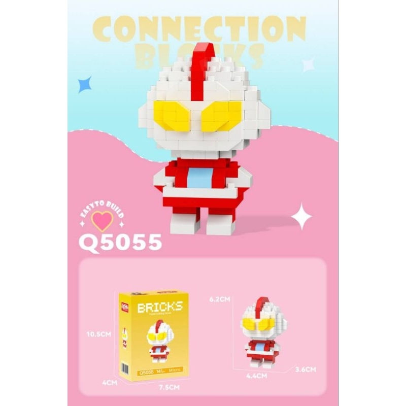 เลโก้ ตัวต่อการ์ตูนน่ารัก ตัวต่อ เลโก้ บล็อกตัวต่อเลโก้จิ๋ว DIY 3D เล ...