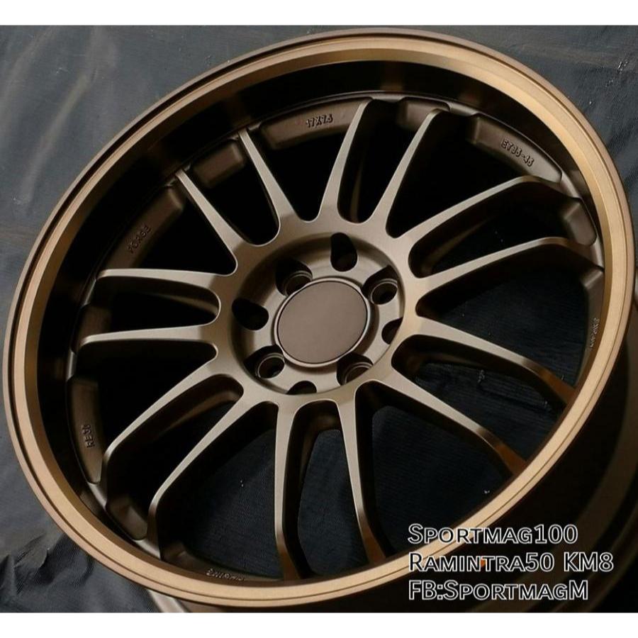 ล้อแม็กใหม่ RE30 4รู100/114 ET35 สีทองแดง 7.5-17นิ้ว(ราคา 4วง) | Shopee Thailand