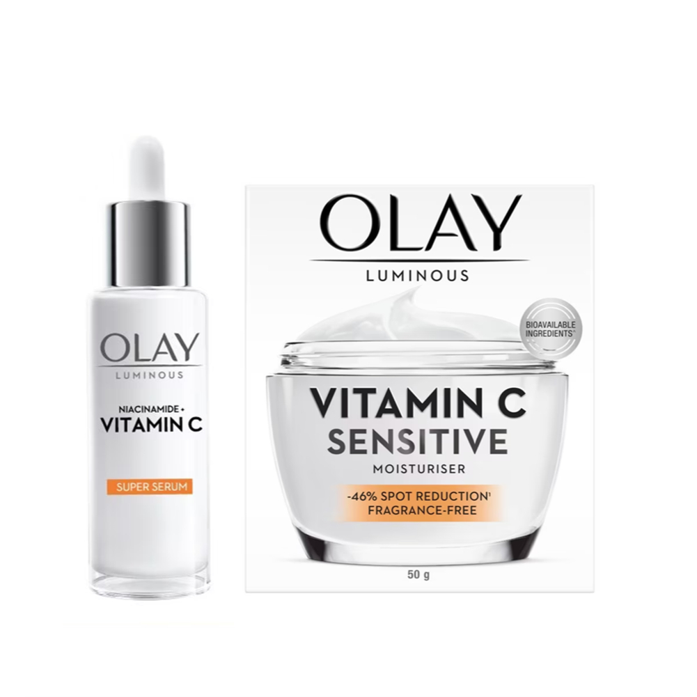 Olay Luminous Vitamin C Sensitive SET (Cream 50g + Serum 30ml) โอเลย์ ...