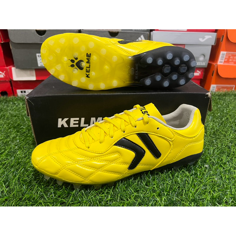 สตั๊ด รองเท้าฟุตบอล (เคลเม่) Kelme X TLSS MG ตัวท๊อป หนังจิงโจ้ | Shopee Thailand