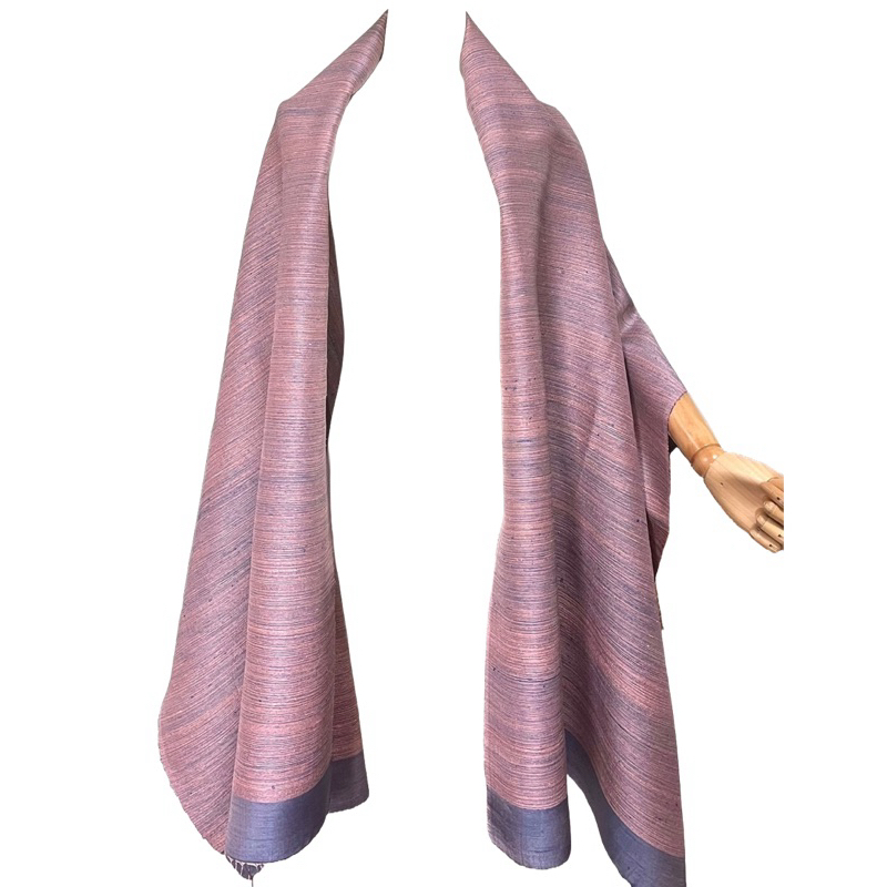 ผ้าคลุมไหล่รหัส DA65 ผ้าไหมแท้ทอมือ💯%จากแหล่งผลิต handmade ทั้งผืน แถม ...