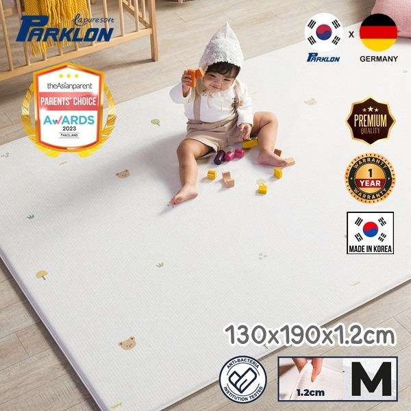 [M 5 colors] PARKLON แผ่นรองคลานรุ่น La Pure Soft Mat ขนาด 130x190 หนา ...