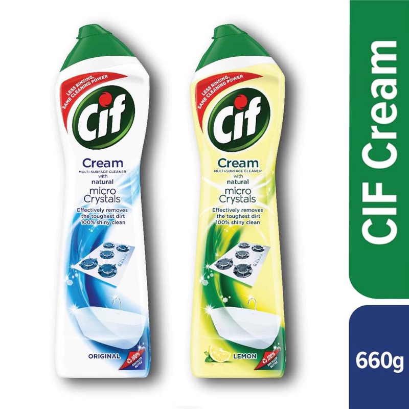 Cif Cleaning Cream ขนาด 660g ครีมทำความสะอาดขจัดคราบและฆ่าเชื้ออเนก ...