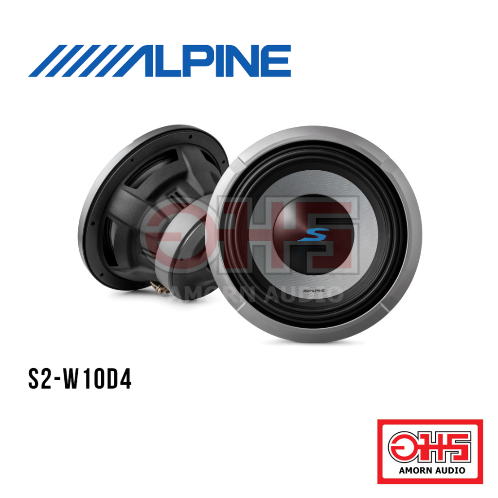 ALPINE S2-W10D4 10-INCH SUBWOOFER (DUAL 4-Ohm) 1ดอก | AMORN AUDIO | Shopee Thailand