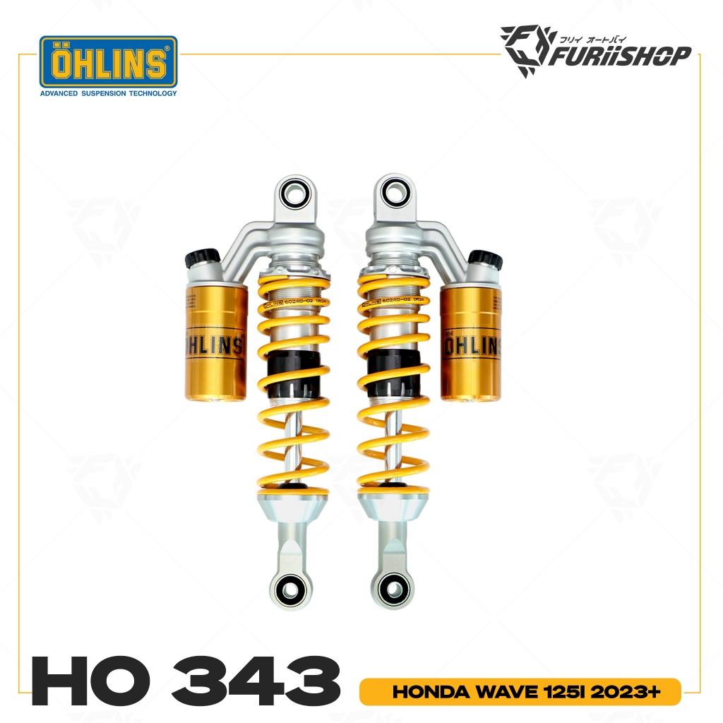 โช๊คหลังแต่ง Ohlins HO 343 For Honda Wave 125i 2023+ FuriiShop | Shopee ...