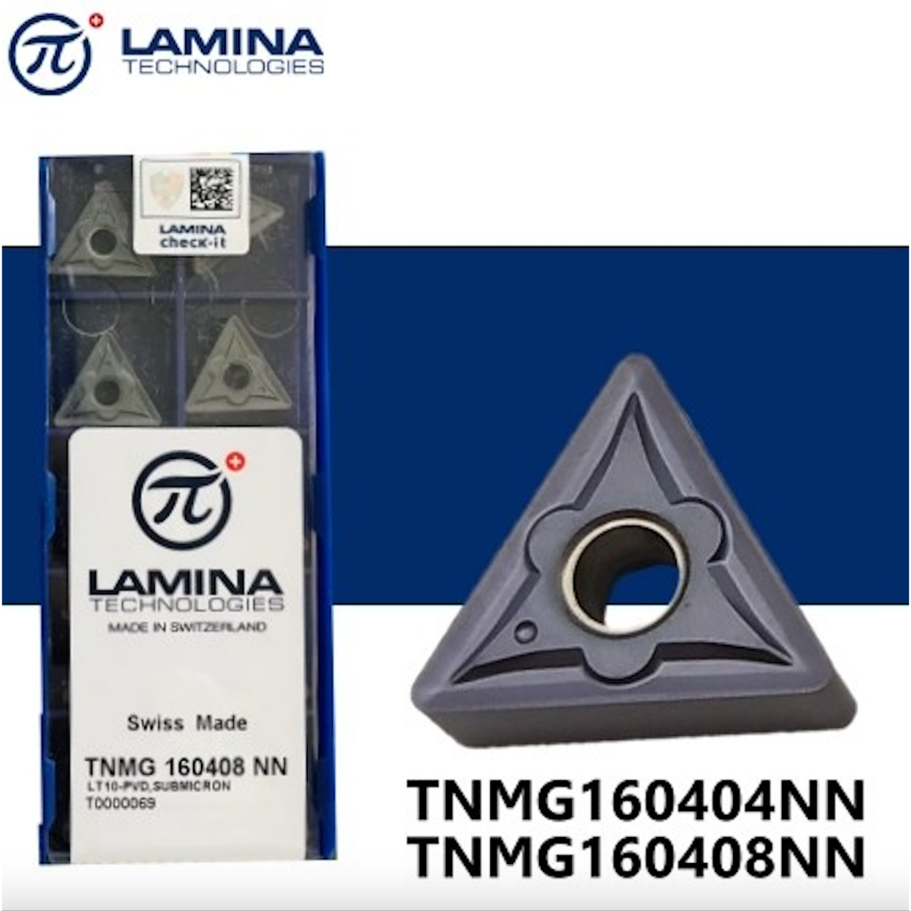 เม็ดมีด Inserts T16 เม็ดสองหน้า มุม 04 08 TNMG160404NN LT10 TNMG160408NN LT10 • 1กล่อง/10เม็ด ...