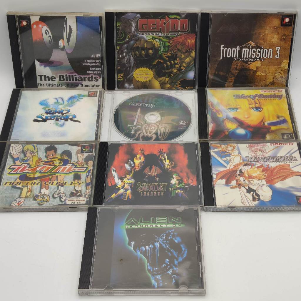 PS1 แผ่นก๊อปปั้ม SET 10 เกมส์ [bootleg][D27] แผ่นมือสอง ทุกแผ่นไม่ได้เท ...