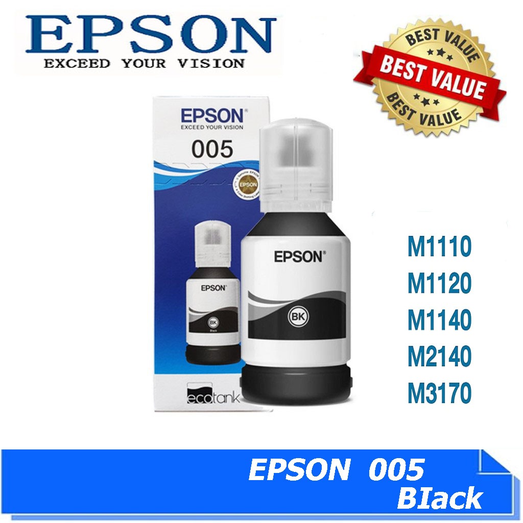 EPSON 005 Black（120ML) INK REFILL T03Q100 ของแท้ 100% (พร้อมกล่อง) โ ปร ...