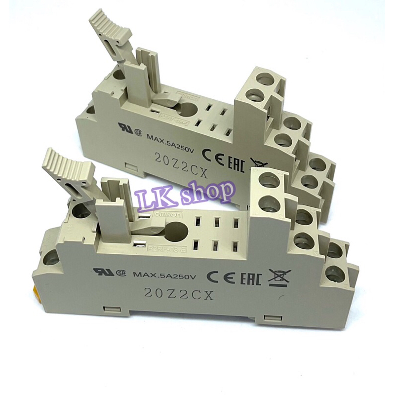 socket P2RF-08-E สำหรับรีเลย์ของแท้ G2R-2-SN ฐานใหม่ P2RFZ-08-E ที่นั่ง ...