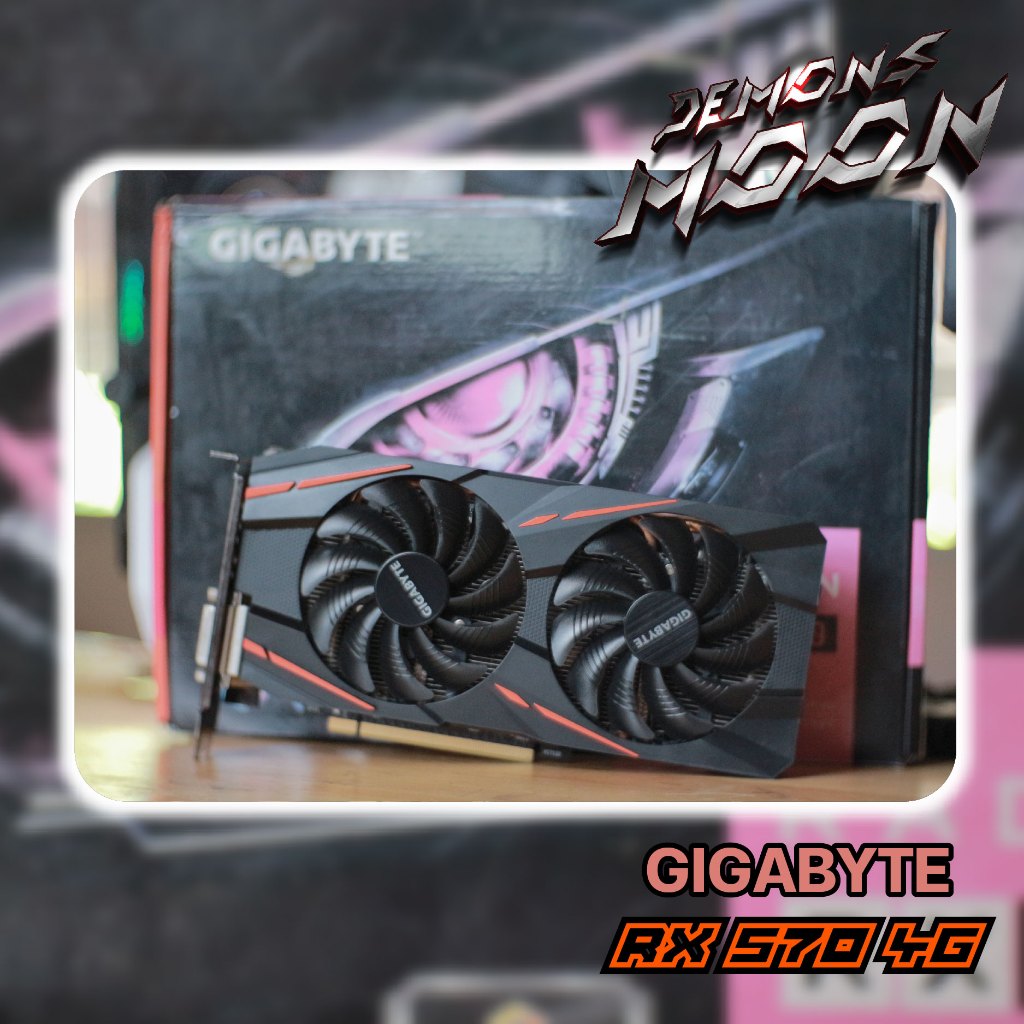 RX 570 GAMING 4G การ์ดจอ Radeon GPU amd 570 4G ประกันใจ 7 วัน demons ...