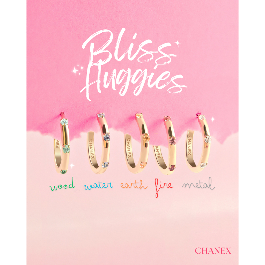 Chanex - Bliss Huggies ต่างหูสายมู ต่างหูสีมงคล ต่างหูมินิมอล | Shopee ...