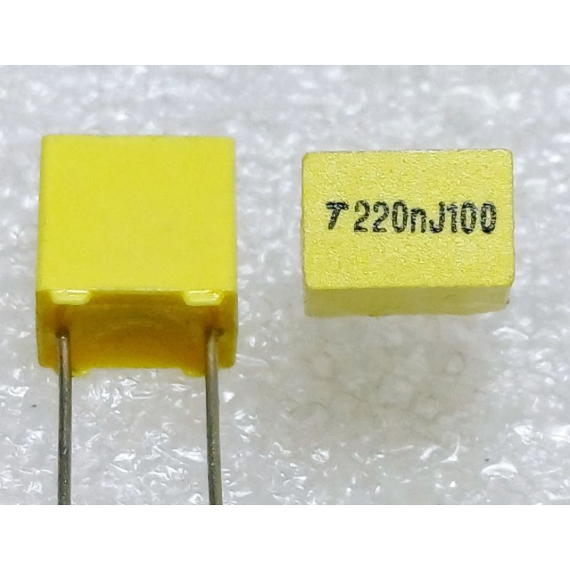 TPC 0.22uf 220nf 224 100V Polyester Film Capacitor ตัวเก็บปรจุ ชนิด ...