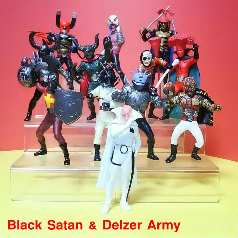 BANDAI : Black Satan + Delzer Army - HG Series Gashapon - Kamen Rider ...