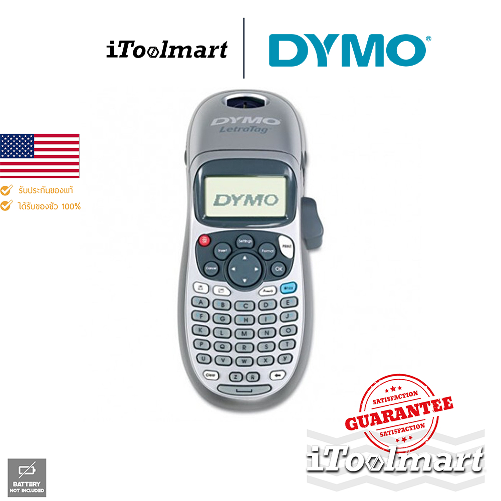 DYMO เครื่องพิมพ์ตัวอักษร LetraTag 2174538 LT-100H (แป้นพิมพ์ ABC) สี ...