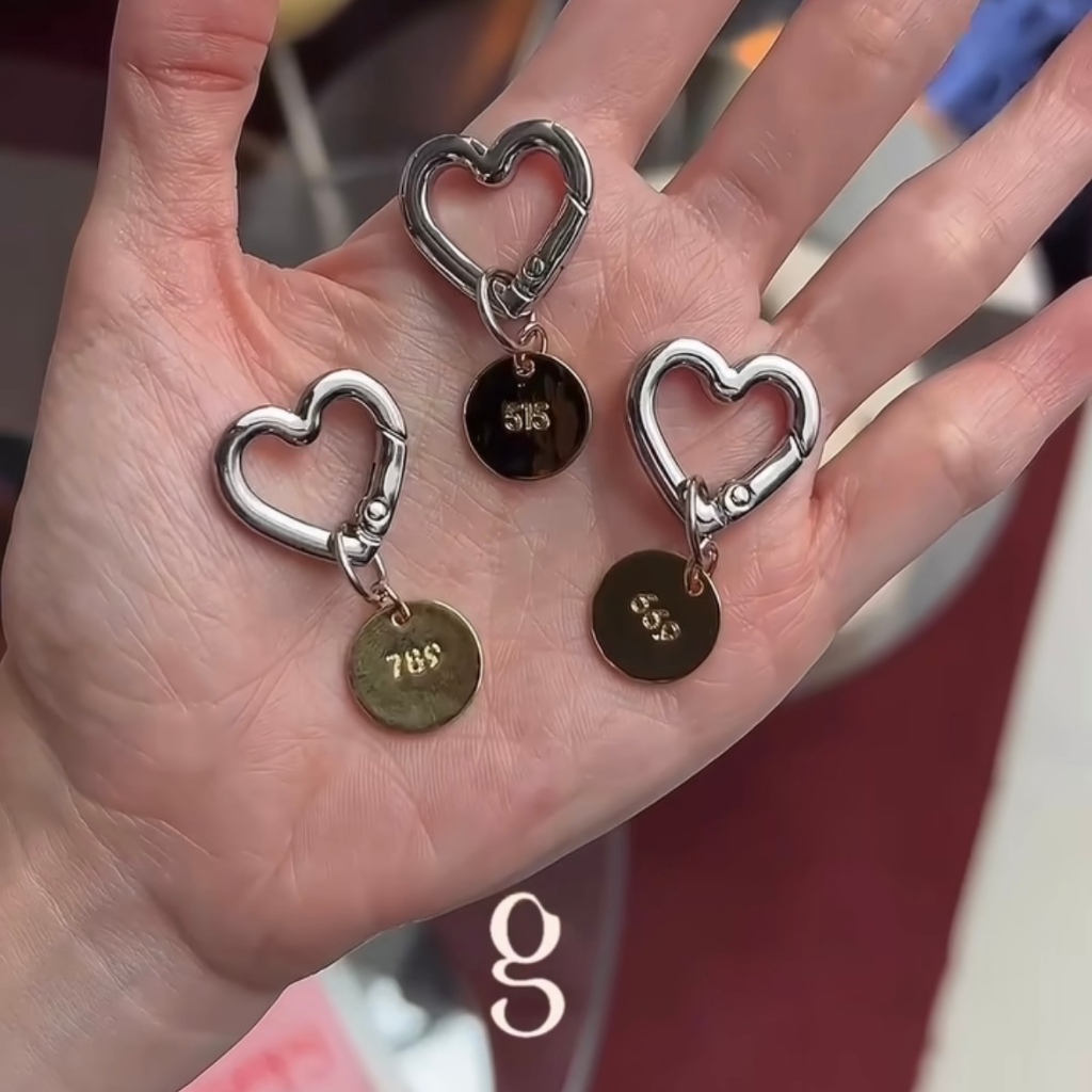 TIA x grumpy Lucky Number Charm เครื่องรางนำโชค พวงกุญแจตัวเลขมงคล ...