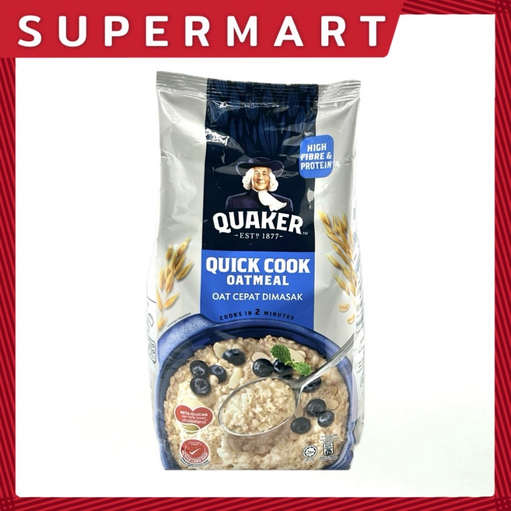 SUPERMART Quaker Quick cook oatmeal 1 kg.#1106256 | Shopee Thailand