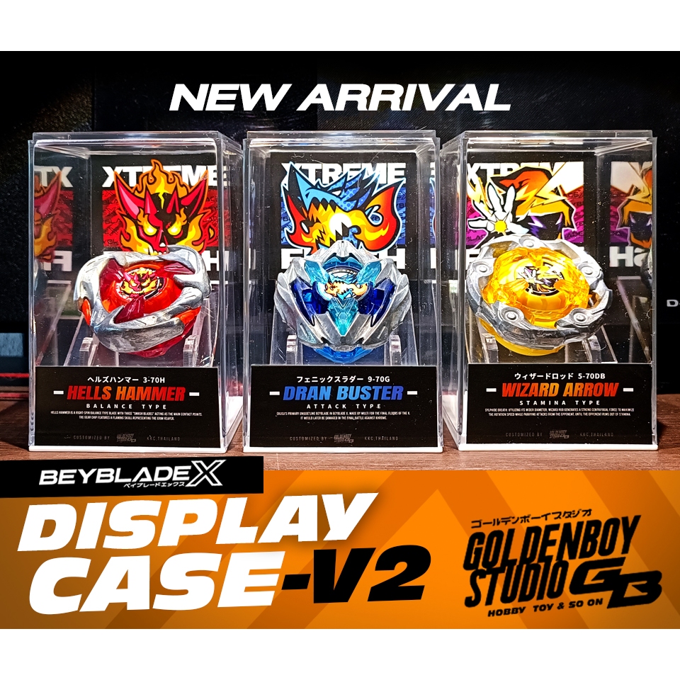 Beyblade X - Display Case_V2 กล่องอะคริลิคใส พร้อมแท่นวางเบย์เบลด ...