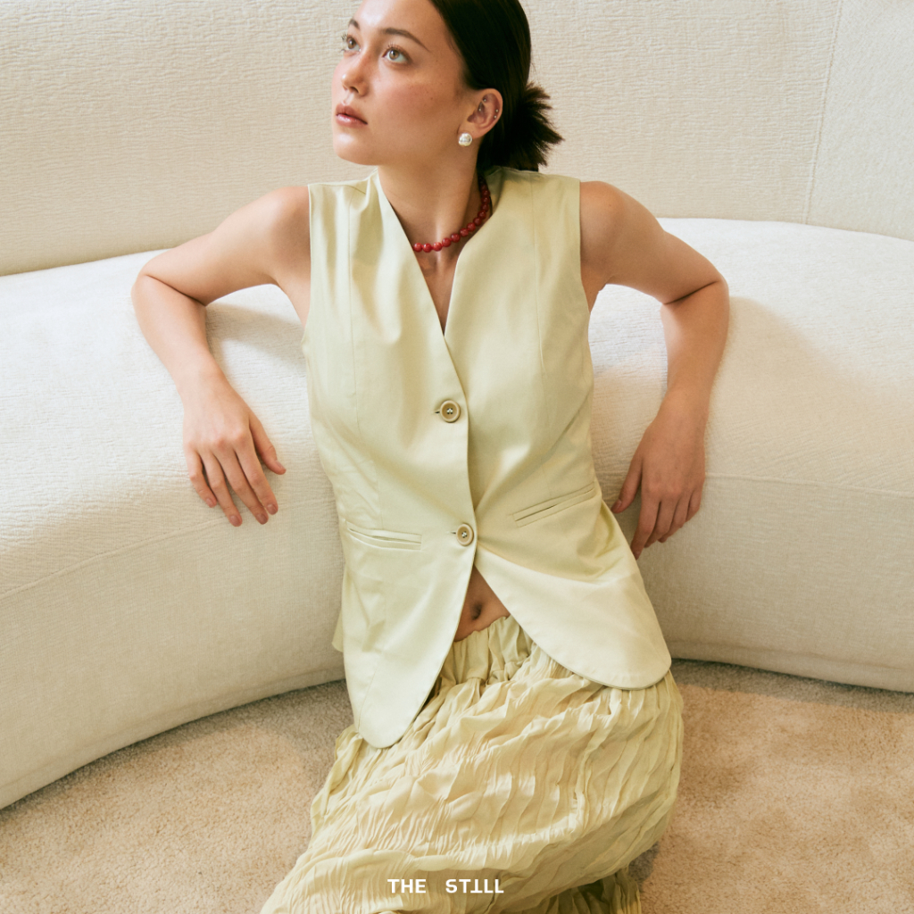 The Still - 009 - Florence's Sculpted vest : เสื้อกั๊กสูทตัวยาวพร้อมดี ...