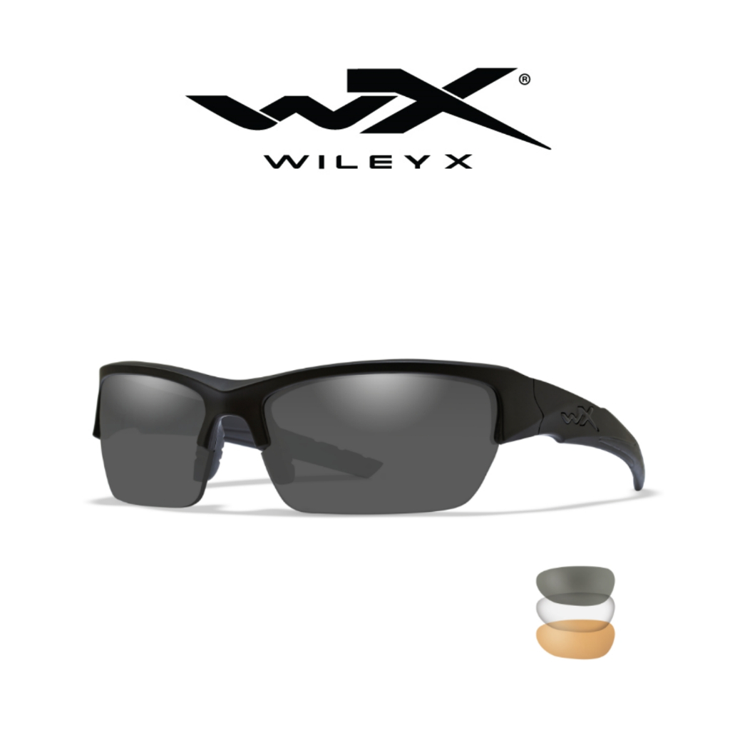 แว่นตา Wiley-X Valor Matte Tan, Matte Black แว่น Safety Tactical กึ่งไร้ขอบ น้ำหนักเบา เสริมขอบ ...