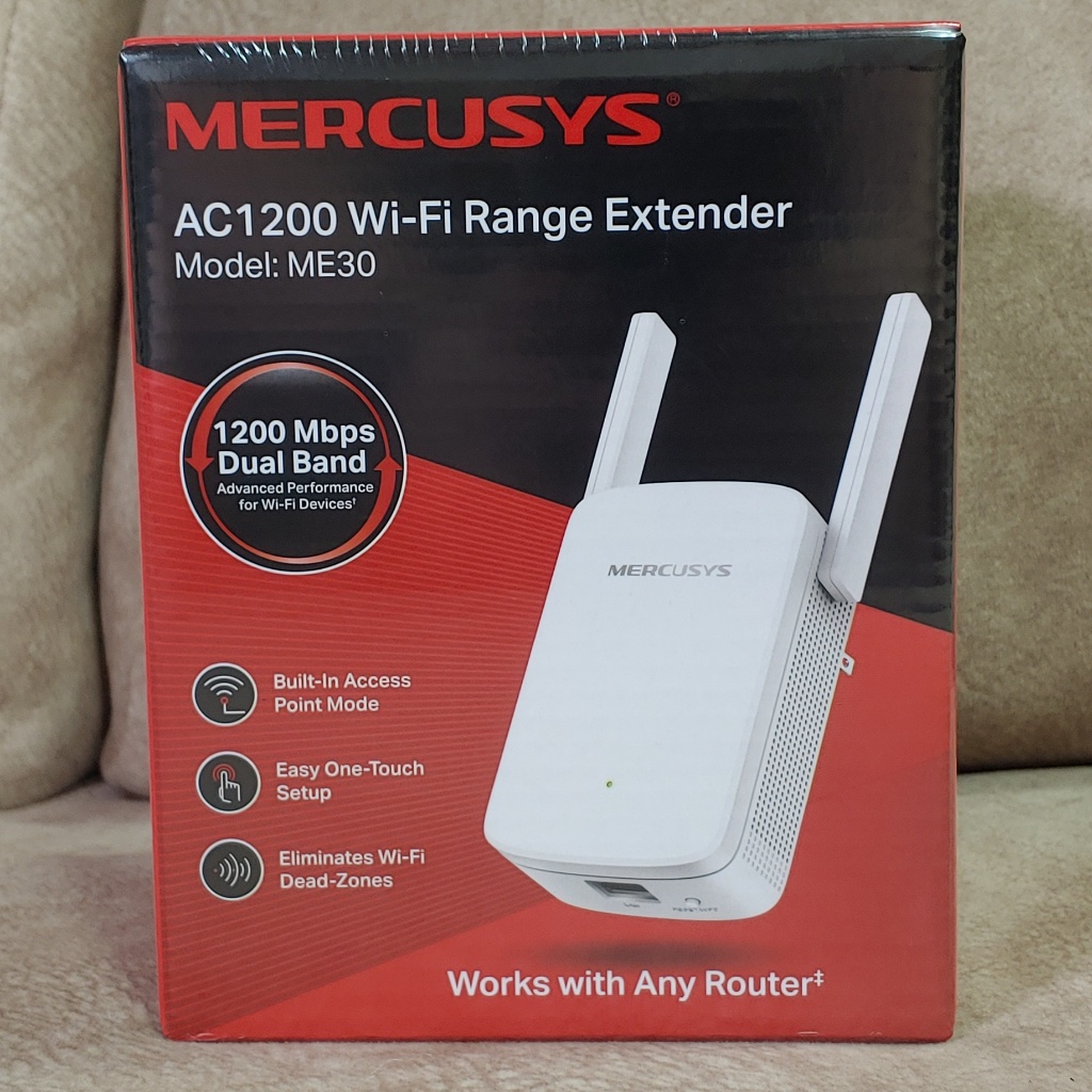 Mercusys ME30 Wi-Fi Range Extender / Repeater AC1200 อุปกรณ์ขยายสัญญาณ ...